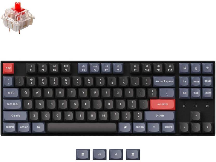 Keychron K8 Pro Programmable QMK/VIA Custom Wireless Mechanical ...