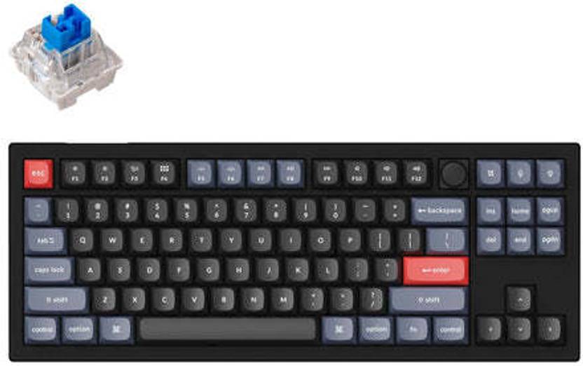 Keychron V3-Wired Hot-swappable Mechanical Keyboard-Carbon Black Body ...