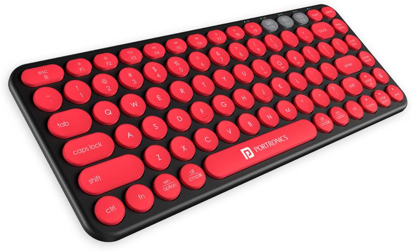 Portronics POR 347 Bluetooth, Wireless Handheld Multi-device Keyboard ...