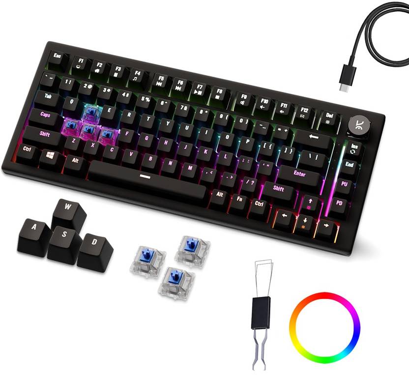 Kreo Hive RGB Gaming Mechanical Keyboard, RGB Keyboards, Braided Cable ...
