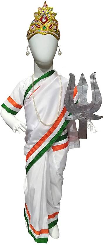 CHANDU KI DUKAN Bharat MATA Saree Kids Costume Wear Price in India ...