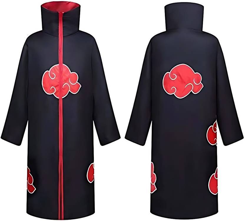 GT Gala Time Akatsuki Cloak Costume Cosplay Itachi Uchiha Black Anime ...