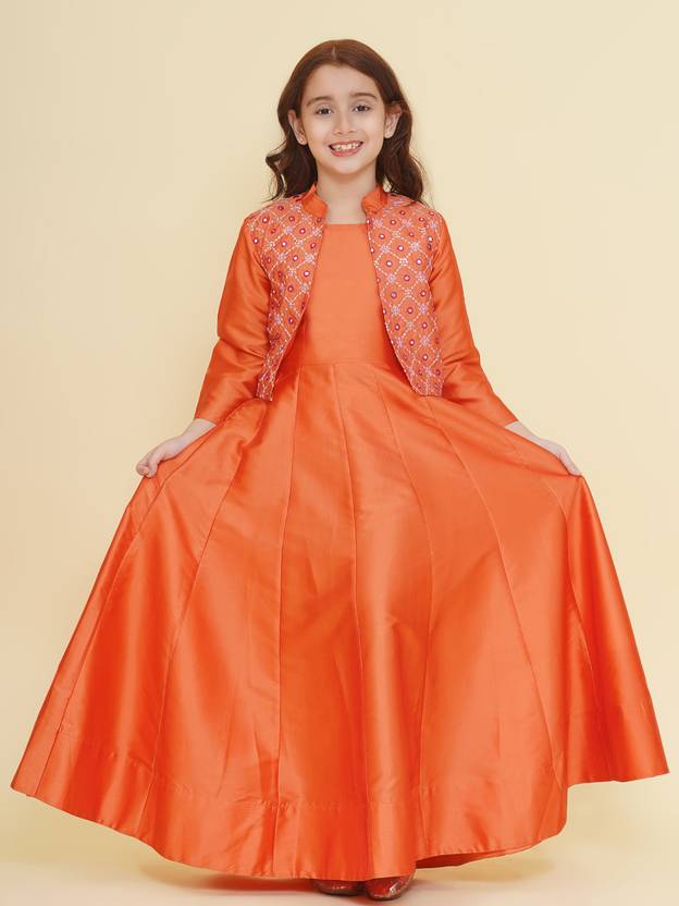 Bitiya By Bhama Girls Maxi/Full Length Party Dress Price in India - Buy ...
