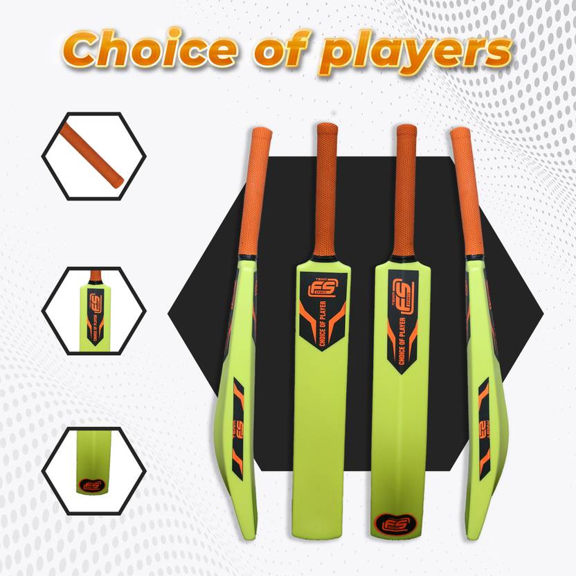 Team F S Sports Cricket Full Size Bat Plastic Bat for Tennis Ball ...
