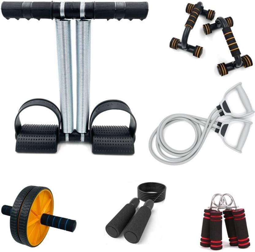 FITGENIX Tummy Trimmer, Toning tube, Ab Roller, PushupBar, Rope ...
