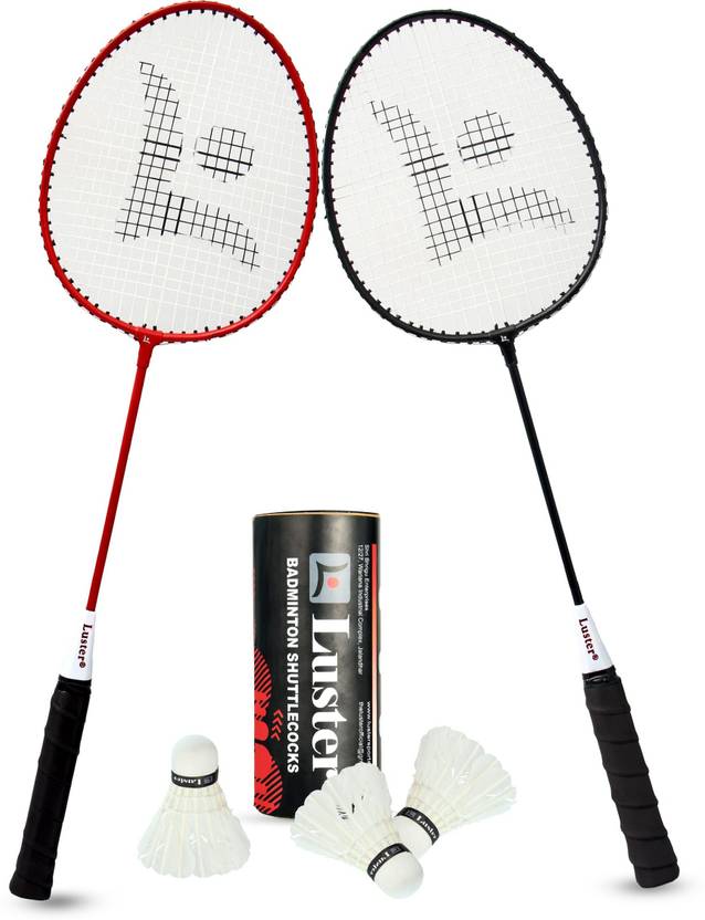 Luster Single Shaft Racket With Feather Shuttle Badminton Kit - Buy ...