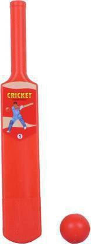 Funtime Plastic Cricket Bat and Ball Toy for Kids, Bat Ball Set for ...