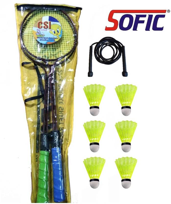 sofic DOUBLE SHAFT Badminton Kit - Buy sofic DOUBLE SHAFT Badminton Kit ...