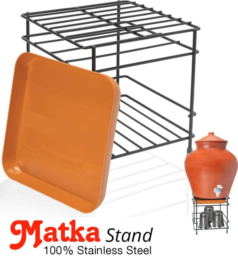 Stainex Matka Kitchen Rack Steel /Water Pot Stand/Matka Stand/Kitchen ...