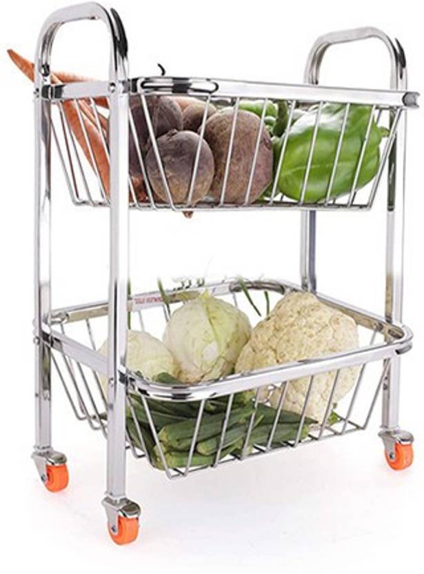 vrinda steel Stainless Steel Kitchen Trolley Price in India - Buy ...