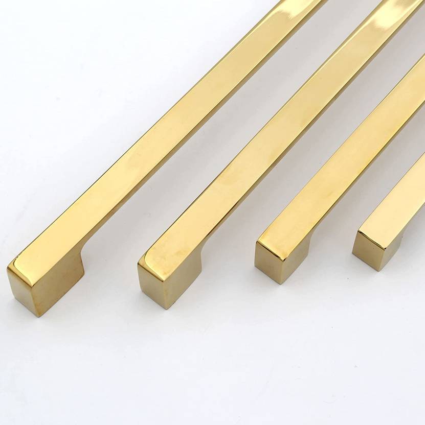 ABVIN Premium PVD Gold Bar Handles, Modern Gold Cabinet Hardware (96mm ...