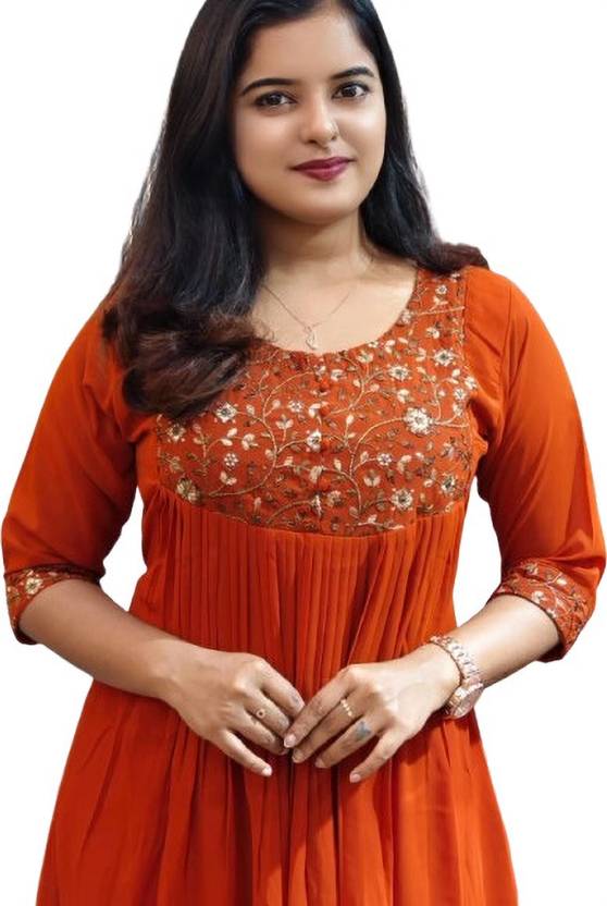 madhavceartion Women Embroidered Anarkali Kurta - Buy madhavceartion ...