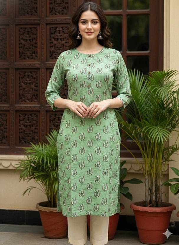Saka Designs Women Printed Straight Kurta - Buy Saka Designs Women Printed Straight Kurta Online ...