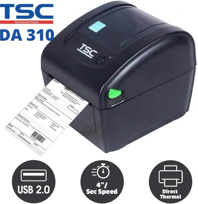 TSC DA310 300DPI DIRECT THERMAL BARCODE PRINTER Label Stamping Machine ...