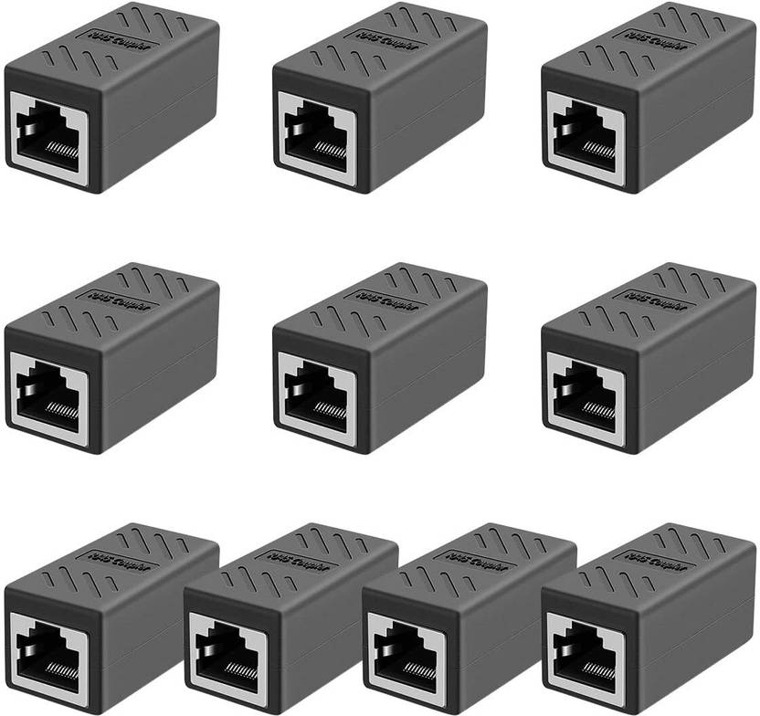 TAAPSEE 10Pack RJ45 Jointer Coupler for Cat7/Cat6/Cat5e/cat5 Ethernet ...