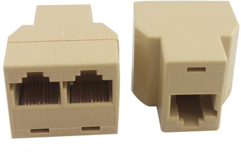 Lynacz Lan Coupler 2 In 1 Connector RJ45 Cat 5e Straight Network ...