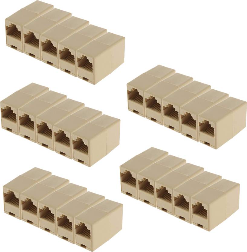 OZAK RJ45 CAT5E CAT6 Couple Plug Network Ethernet Coupler Joiner Female ...