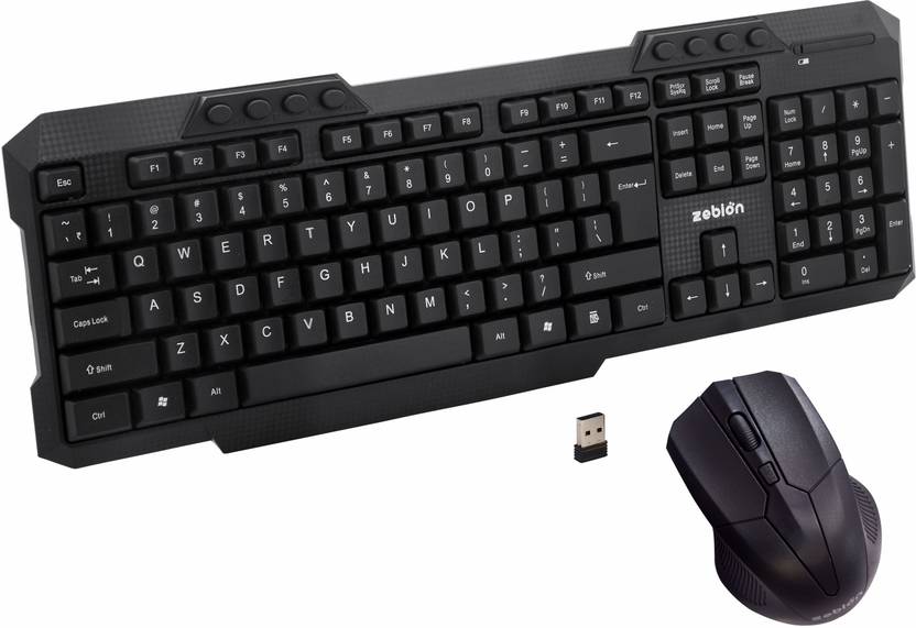 zebion G2400 Wireless keybord and mouse Combo Set Price in India - Buy ...