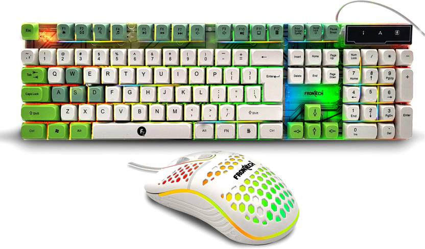 Frontech Nova Knight Wired Gaming Keyboard and Optical Mouse| LED RGB ...