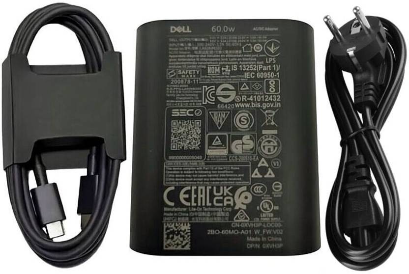 DELL 60W Power Delivery (PD) USB-C Charger with Fast Charge 60 W ...
