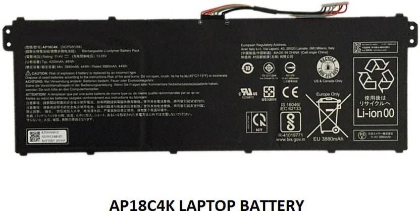 SOLUTIONS-365 COMPATIBLE ACER AP18C4K LAPTOP BATTERY FOR ASPIRE 5 A515 ...