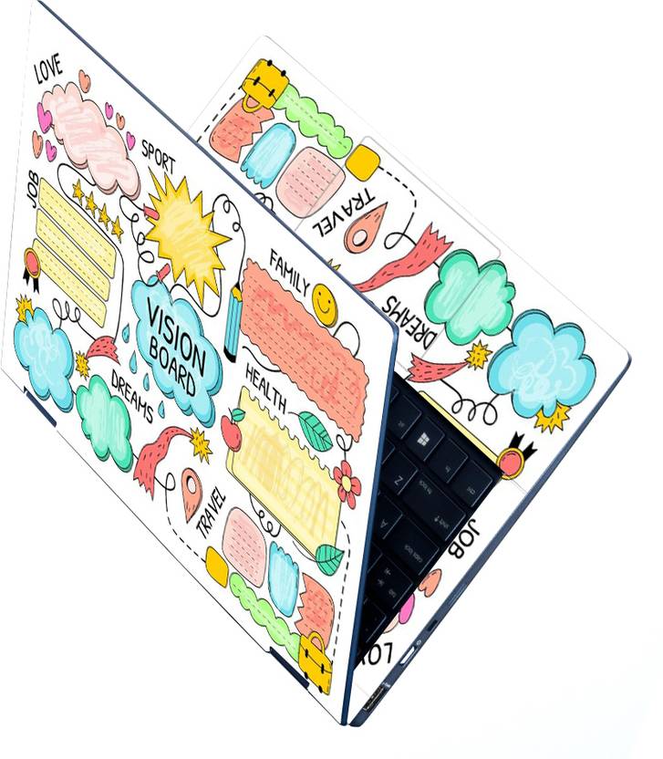 dzazner Full Body Laptop Skin Sticker For 14 to 15.6 inch Laptop ...