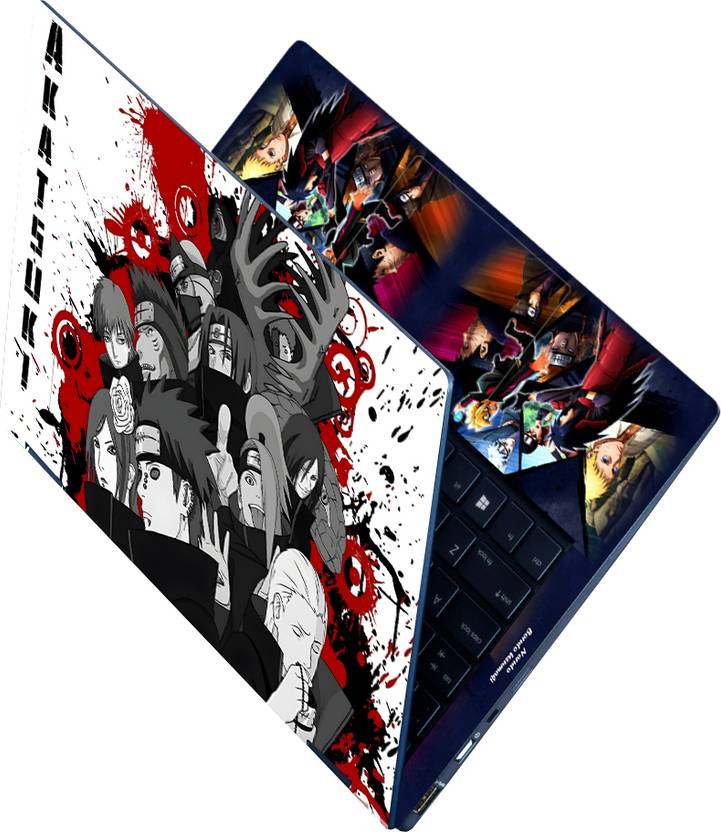 Techfit Full Body Laptop Skin Upto 15.6 Inches - Anime Akatsuki Black ...