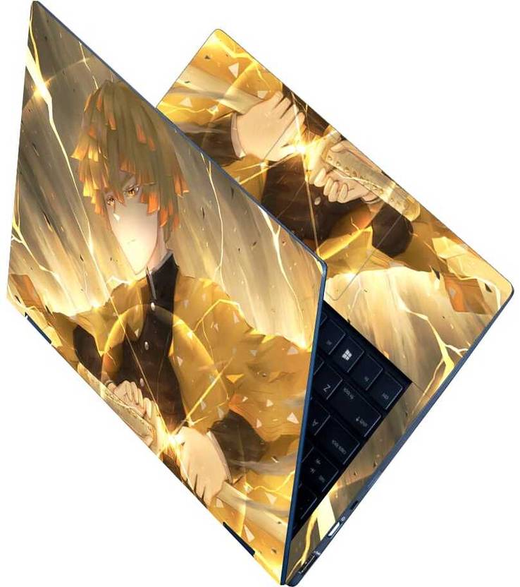 Techfit Full Body Laptop Skin Upto 15.6 Inches - Demon Slayer Kimetsu ...