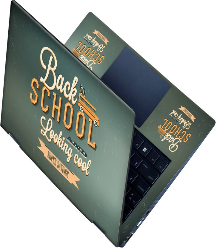 Flipkart SmartBuy _All Panel_ Back to school_Premium laptop Skin_ Vinyl ...