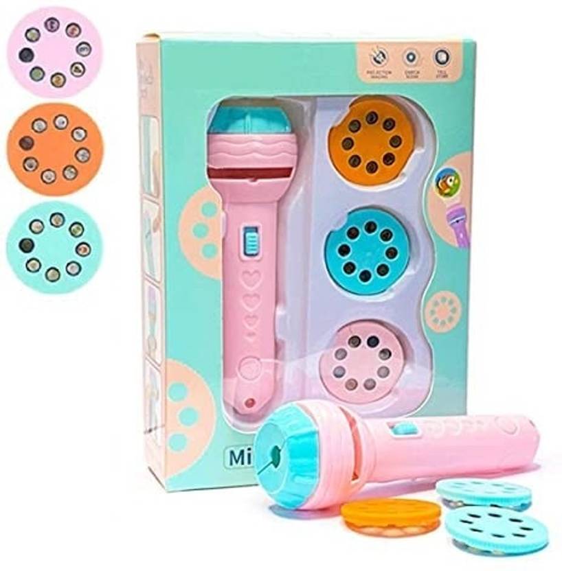 valuableplus 3 slides 24 patterns Mini Projector Torch Slide Flashlight ...