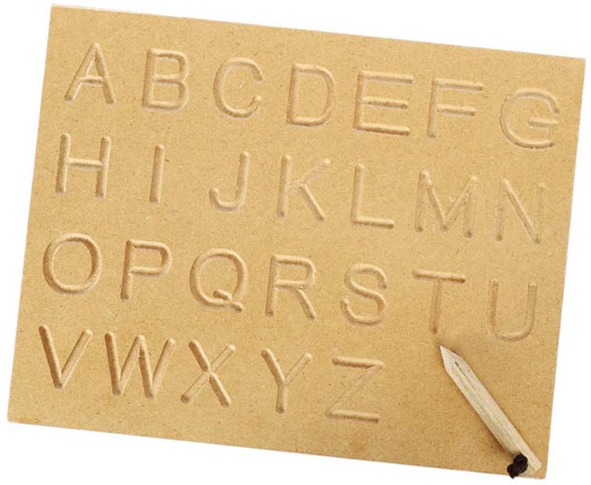 Plus Shine Montessori Learning Alphabet Board Slate Writing Practice ...