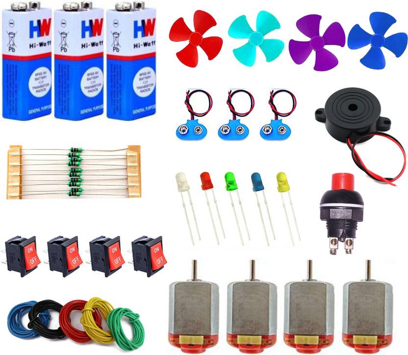SYMFONIA DIY School Science Project DC Motor Experiment kit 45 Item ...
