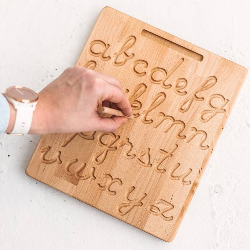 SHALAFI Writing Practice Boards Small English Alphabet Tracing Board ...