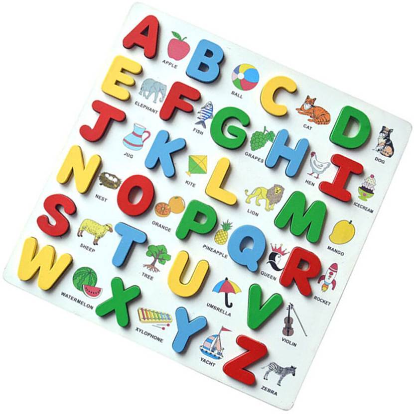 Cyrus Wooden Picture Alphabet ABC Wooden Puzzle Games for Kids Price in ...