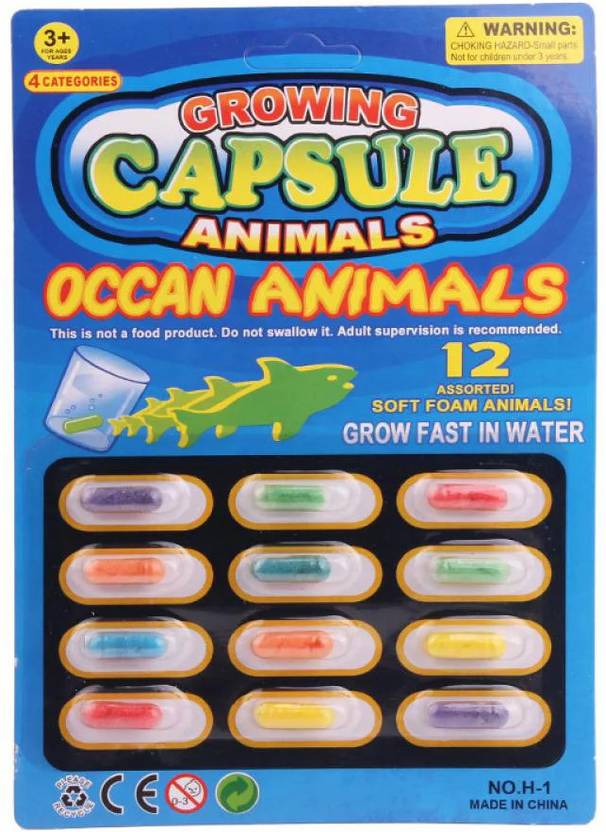 AEC Magic Animal Shapes 12 Expanding Capsules Assorted Grow in Water ...