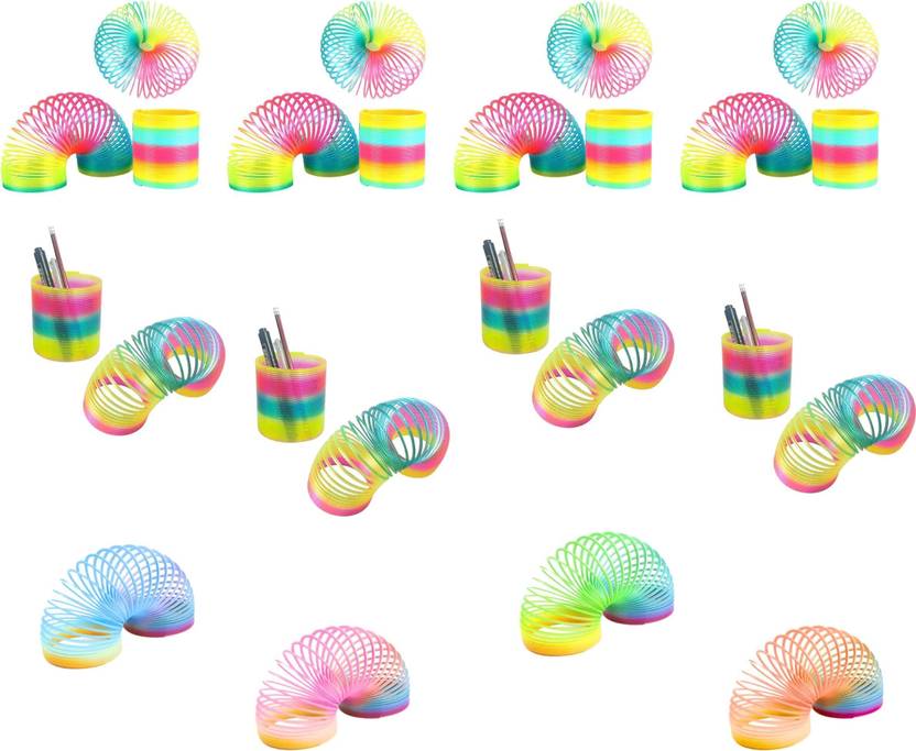 ShubhKraft Rainbow Slinky for Classroom Rewards and Learning Activities ...
