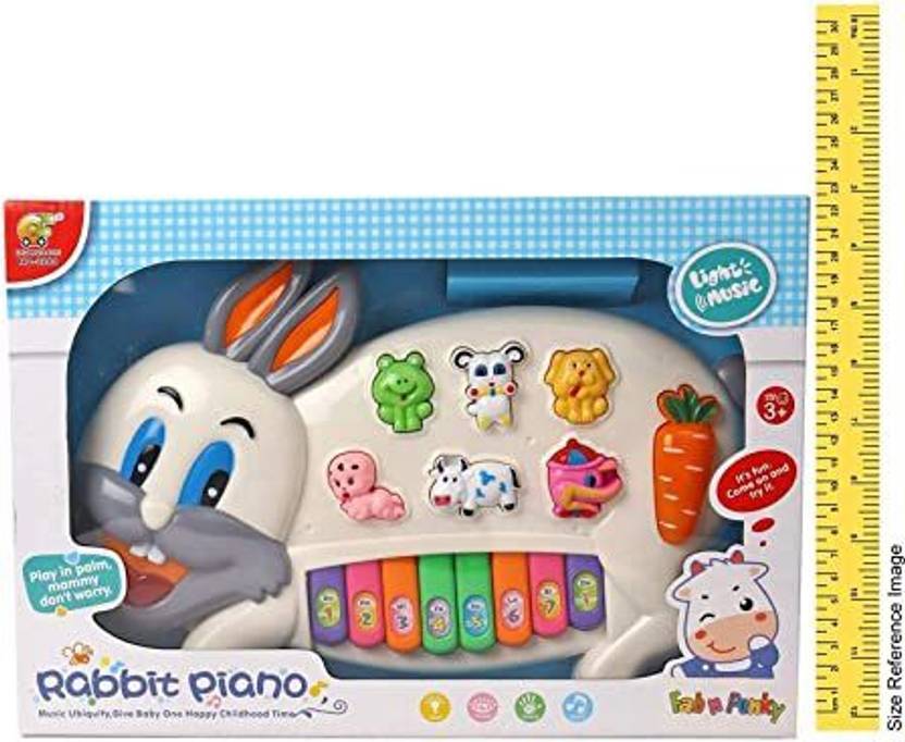 TGNSTORE Musical Rabbit Piano Toy with Flashing Light & Sound for Kids ...