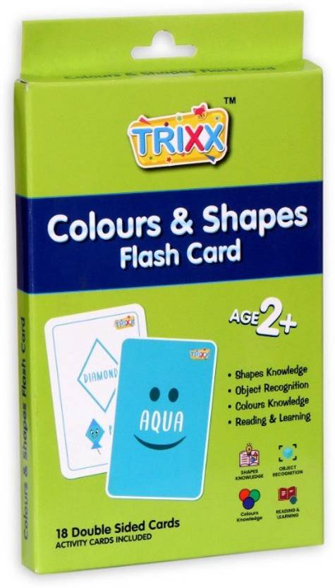 TRIXX Colors and Shapes Flash Cards for Early Age Brain Developemnt ...