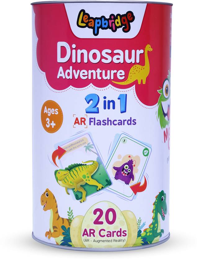 Leapbridge Augmented Reality (AR) Flash Cards Dinosaur Adventure Game ...