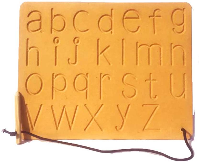 SHALAFI Montessori Small ABCD Alphabet Tracing Board for Kids Learning ...
