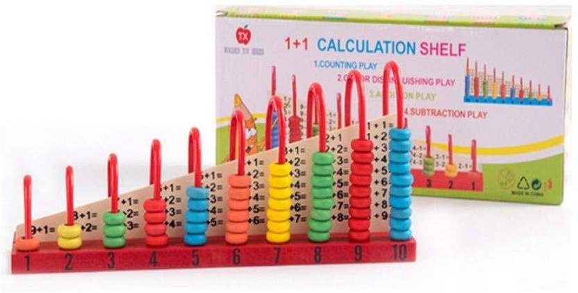 Niyamat Wooden Abacus Calculation Kit With Counting Addition