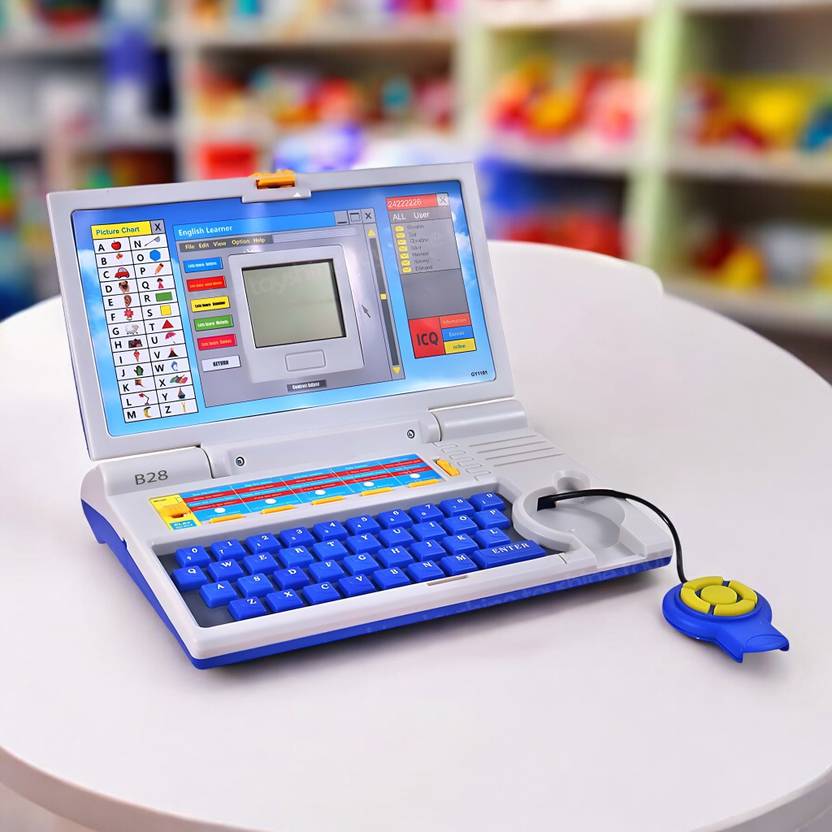 Kid Kraze Educational English Learner Laptop with Mouse for Kids 20 ...