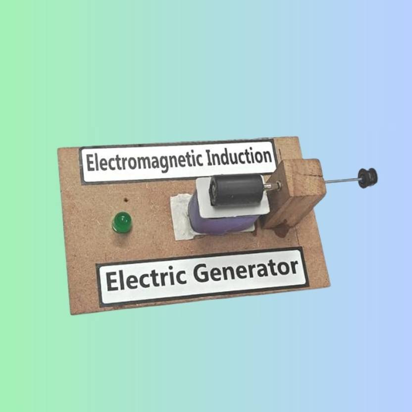 ERHIndia Electromagnetic Induction Science Project Kit AC DC Generator ...