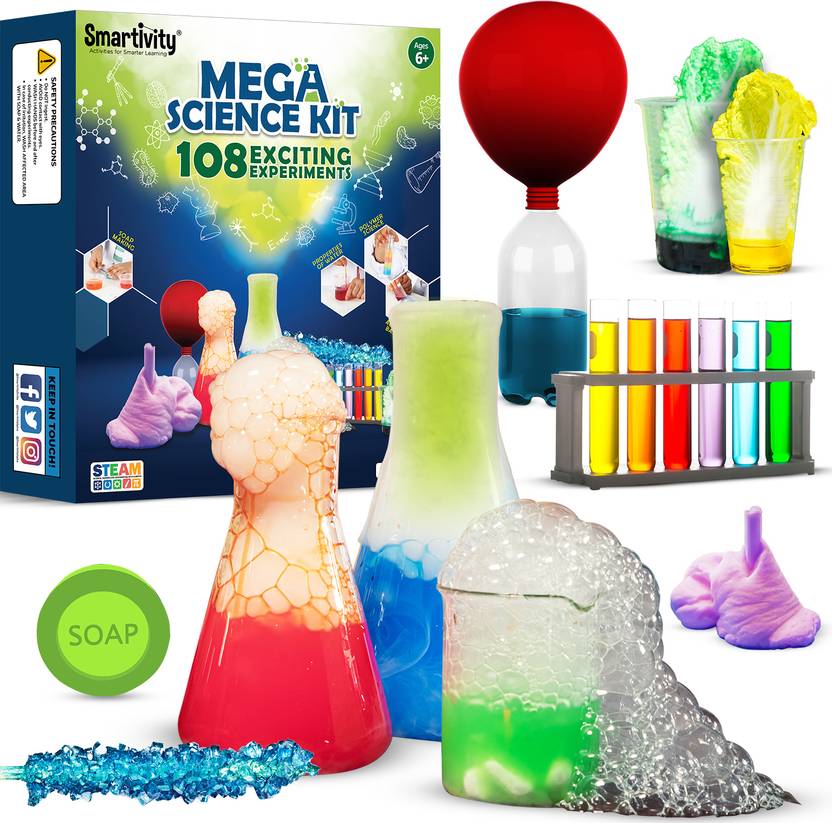 Smartivity Mega Science Kit 108 for Boys & Girls Age 6,8,10,12,14 Years ...