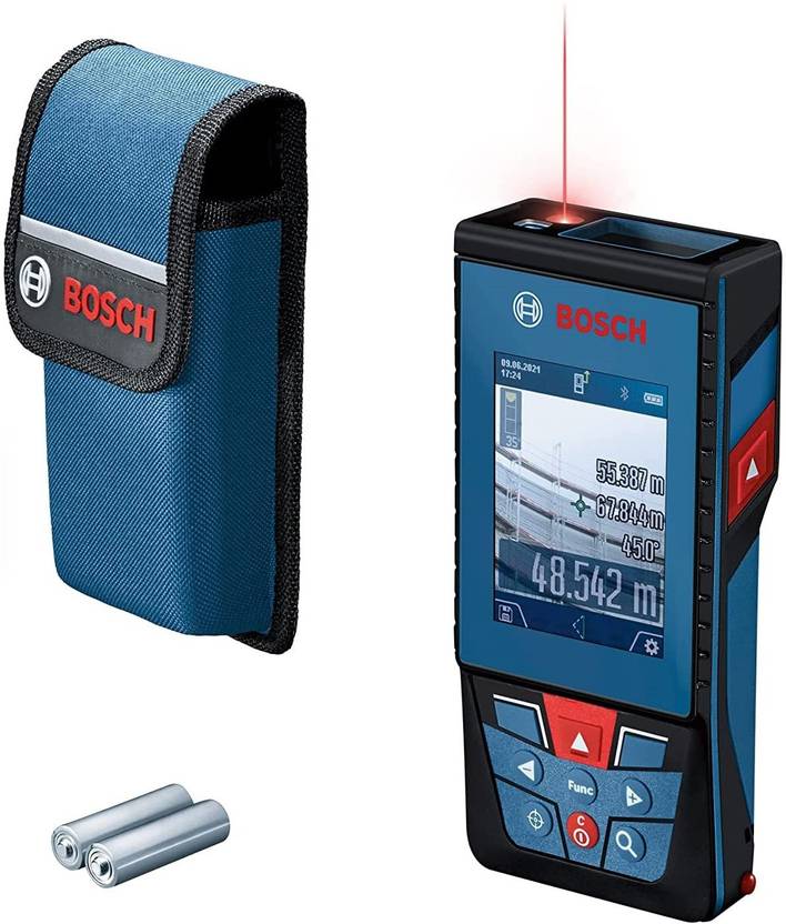 BOSCH GLM100-25C Laser Distance Meter, 100M Range, Non-magnetic ...