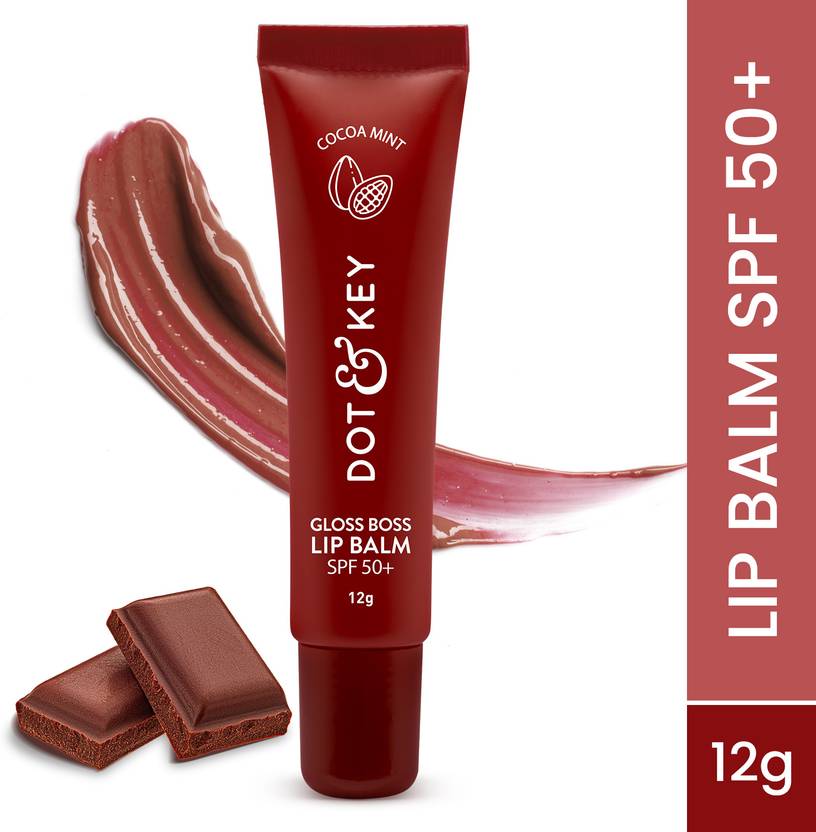 Dot & Key Cocoa Lip Balm with Shea Butter for Naturally Glowing and ...