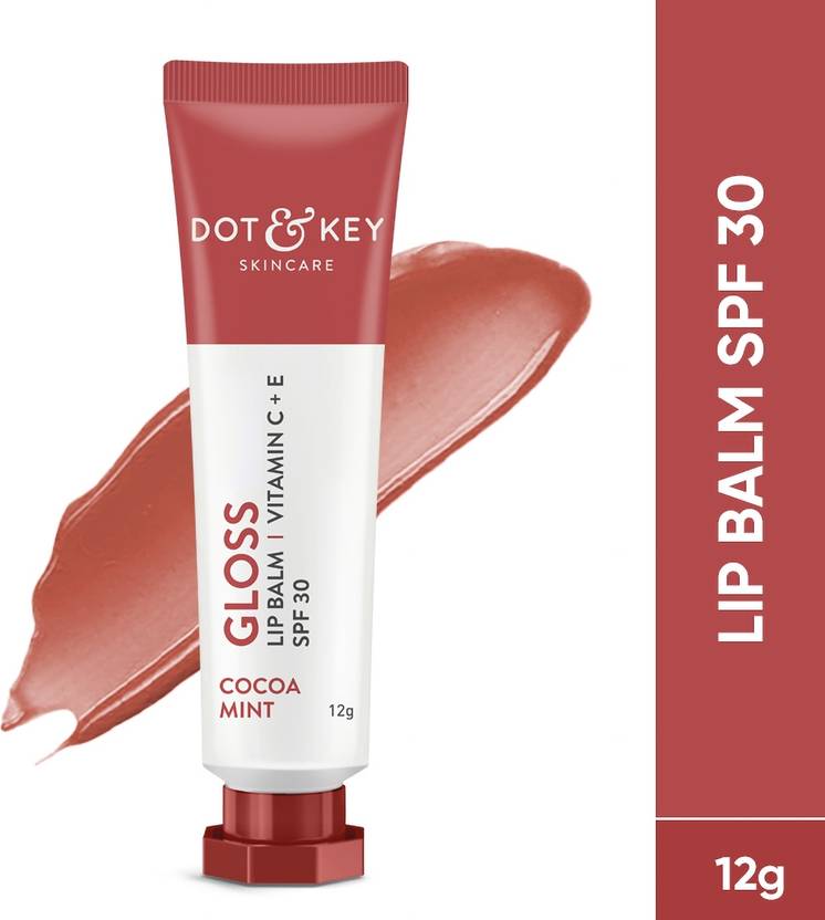 Dot & Key Cocoa Lip Balm with Shea Butter for Naturally Glowing and ...