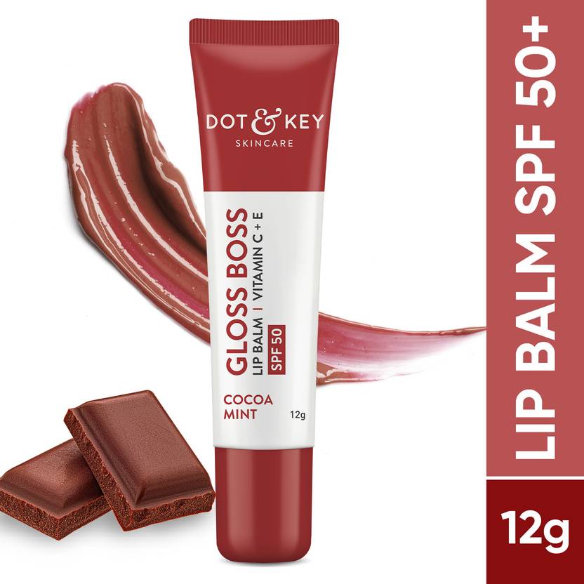 Dot & Key Cocoa Lip Balm with Shea Butter for Naturally Glowing and ...