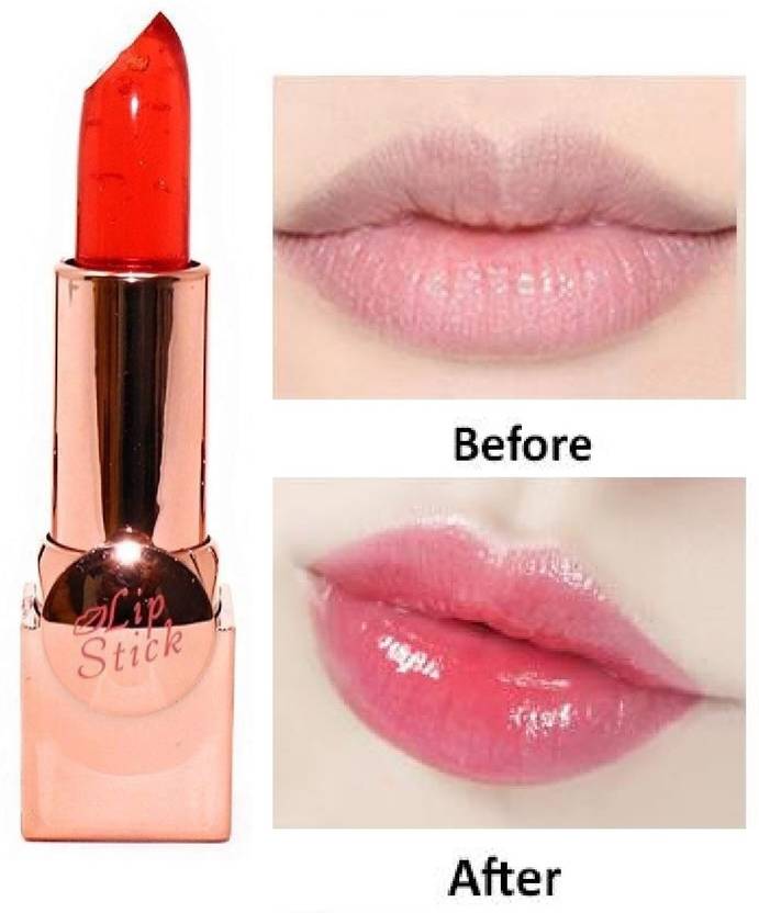 Latixmat Jelly red color change to pink lip care moisturizing lipstick ...