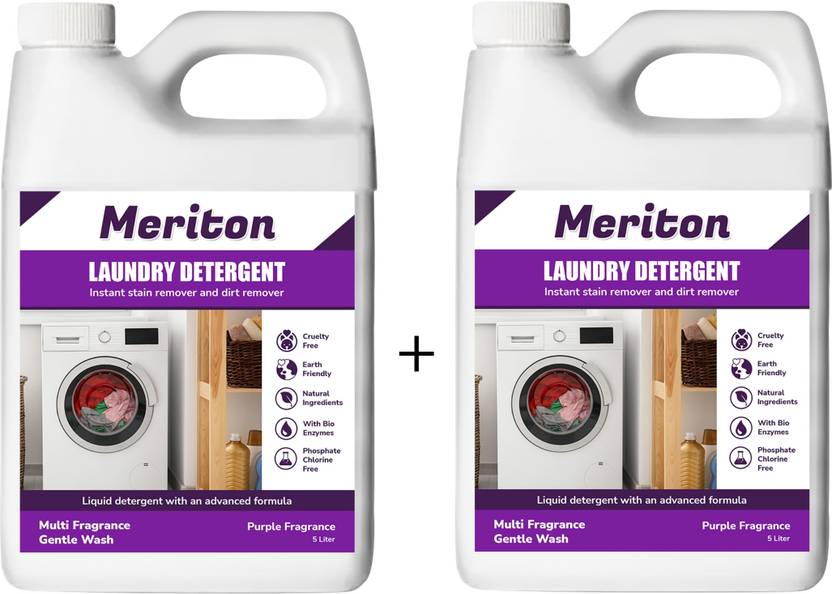 Meriton Liquid Detergent, Suitable For Top & Front load Washing Machine ...